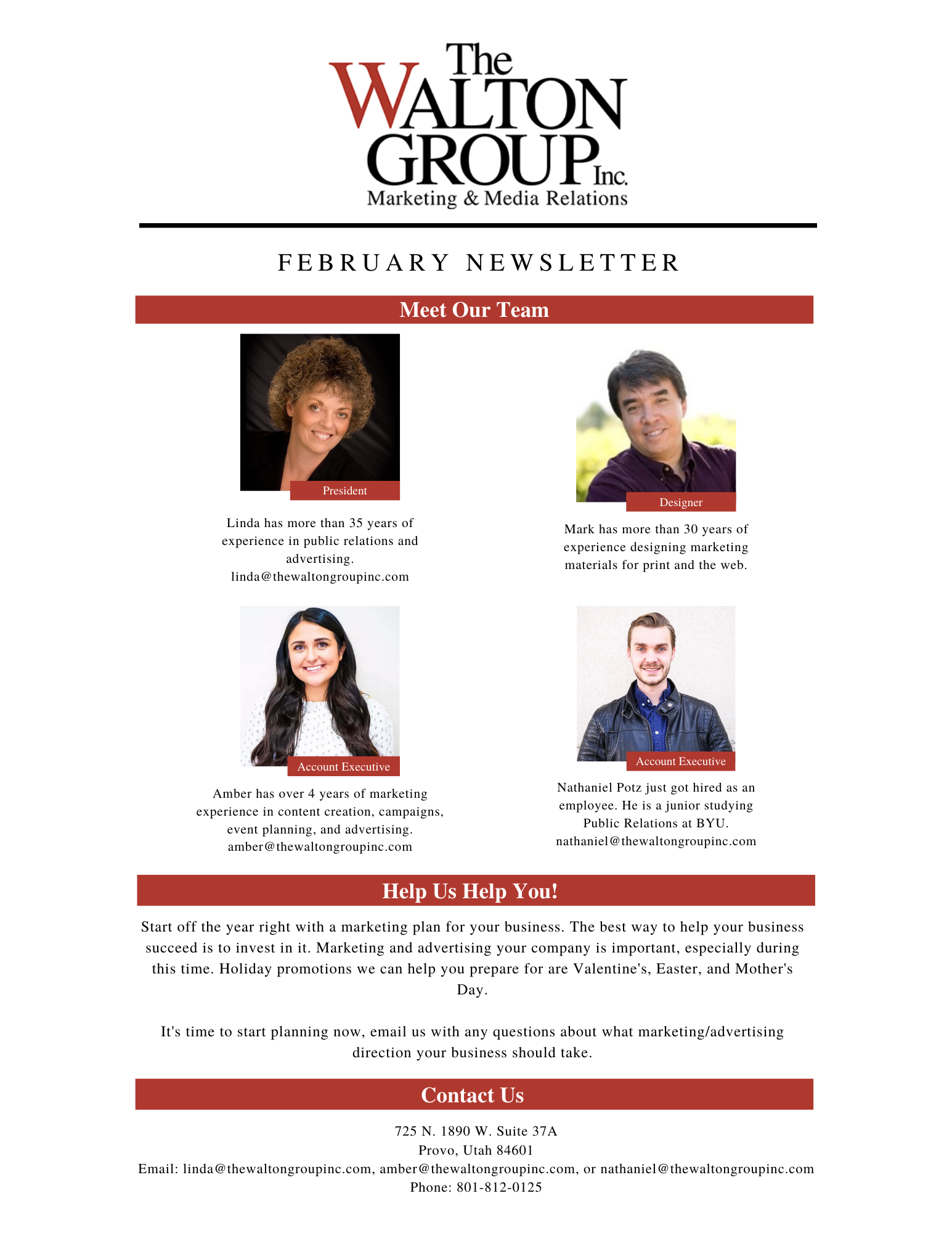 Newsletter | The Walton Group